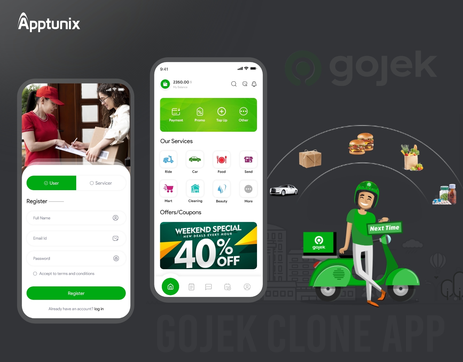 GoJek Clone App Development | Launch Multi-Service App